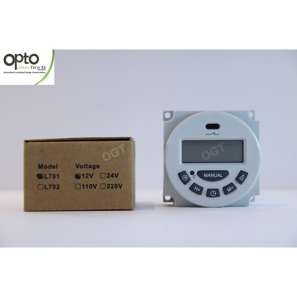 [dc12v] Digital Lcd Programmable Timer Relay Time Of Weekly