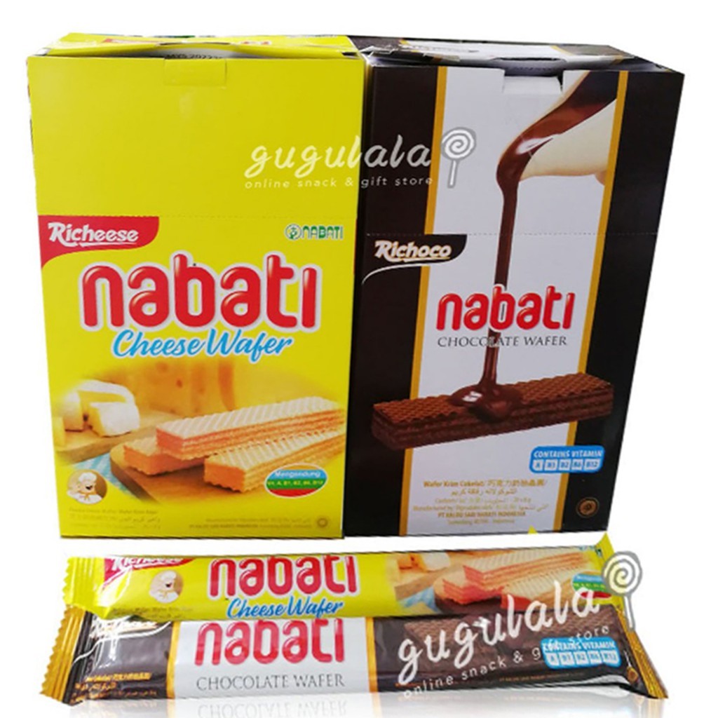 Nabati Richeese / Richoco Wafer in Cheese / Chocolate / Peanut Wafer 20's x 7g | Shopee Malaysia