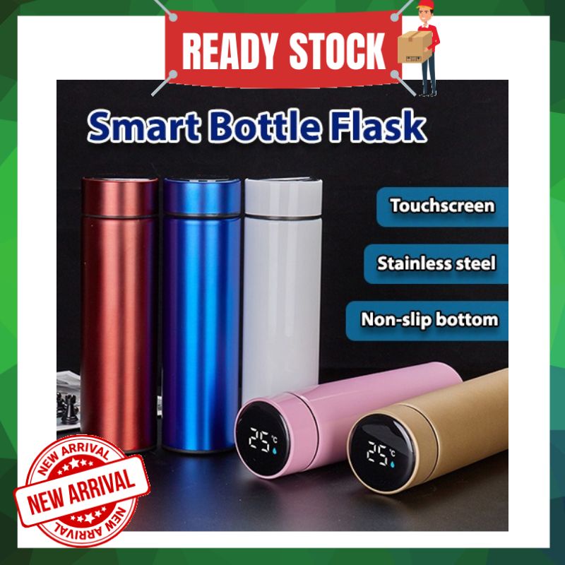 [New Design] Smart Temperature Bottle Flask LED Display Vacuum Thermal ...