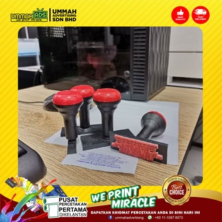 [READYSTOCK] Cop Nama Rubber Stamp Bulat Name Chop Custom Stationery ...
