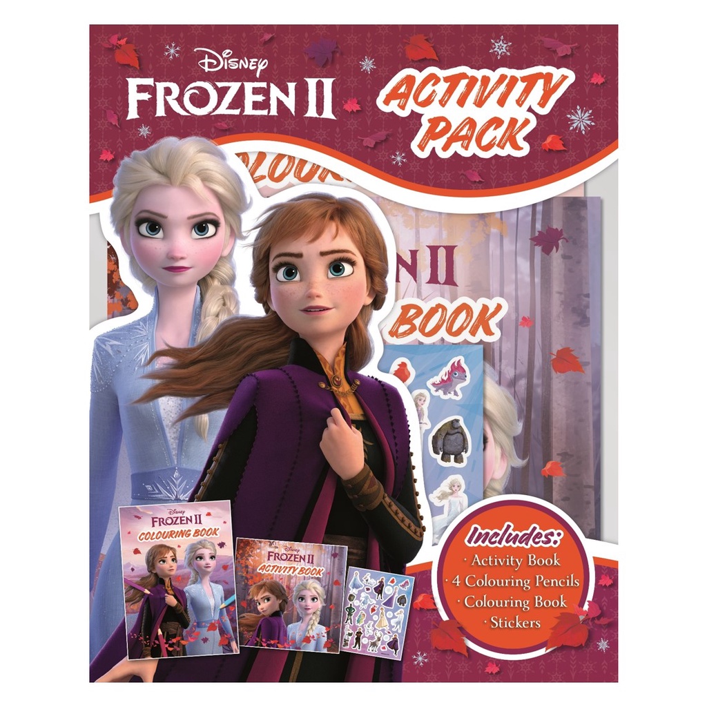 Frozen 2 Disney Activity Pack with Colouring Activity Stickers 4 Colour ...