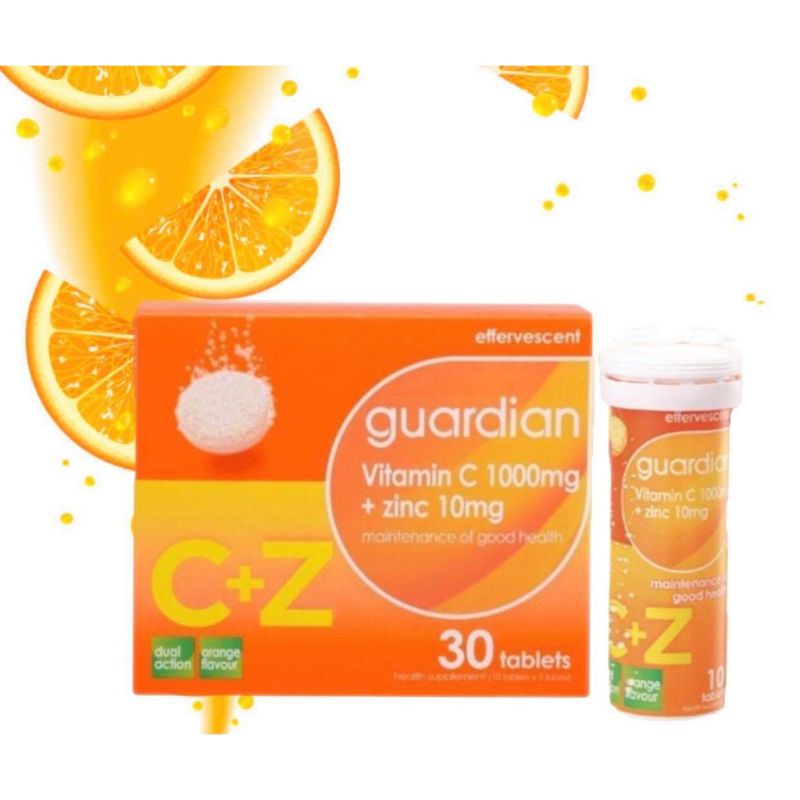 Guardian Effervescent Vitamin C + Zinc 10mg | Shopee Malaysia