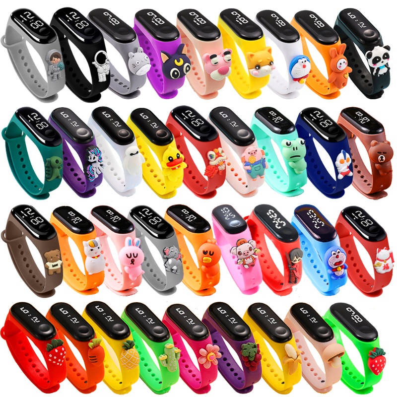 Waterproof Smart Touch Screen Children Digital Led Watches Cartoon ...