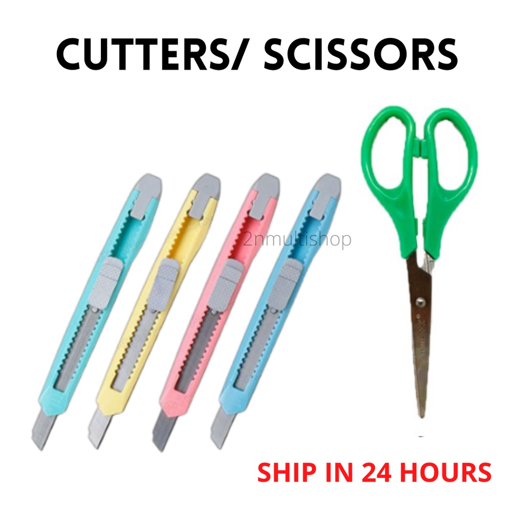 Student School Scissors Knife Cutter Small Gunting Budak Sekolah ...