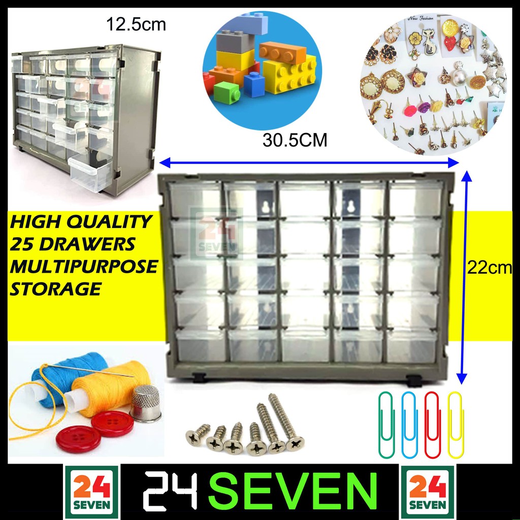TWENTYFOURSEVEN - High Quality 25 Drawer Multipurpose Storage/ Multi ...