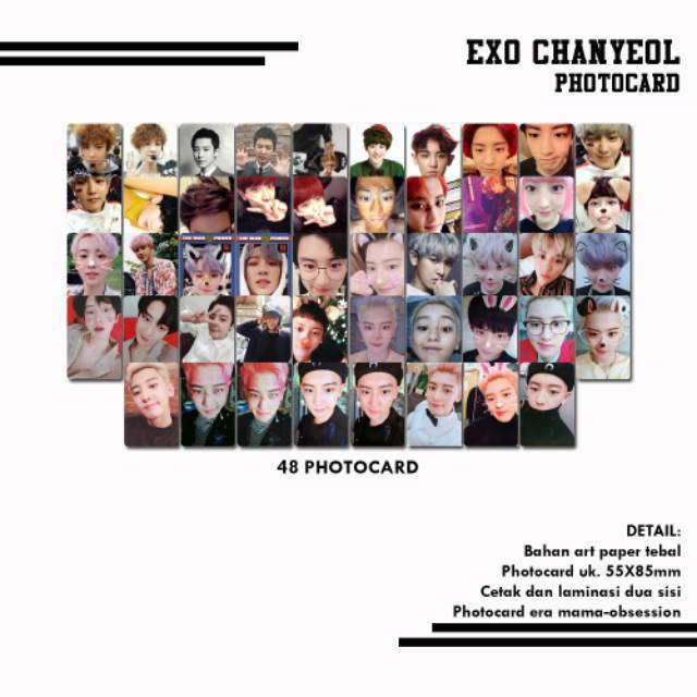 EXO Chanyeol Photocard Set - ayanawebzine.com
