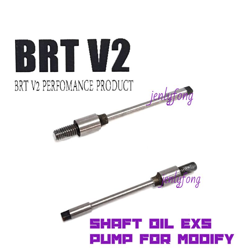 BRT V2/IKK RACING SHAFT EX5 DREAM EX5 HP OIL PUMP SHAFT BATANG JET ROD ...
