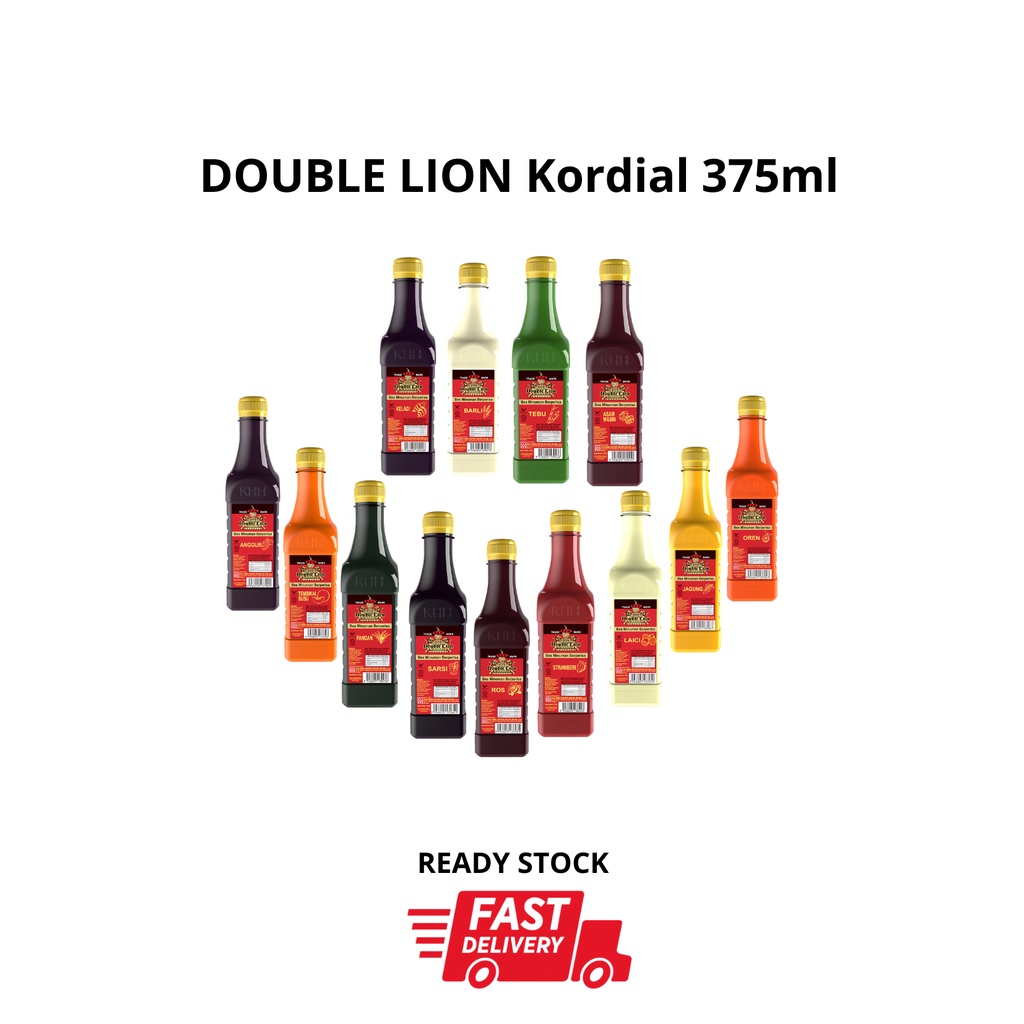 DOUBLE LION Kordial Ros/ Sarsi/ Laici/ Asam Masin/ Keladi/ Pandan ...