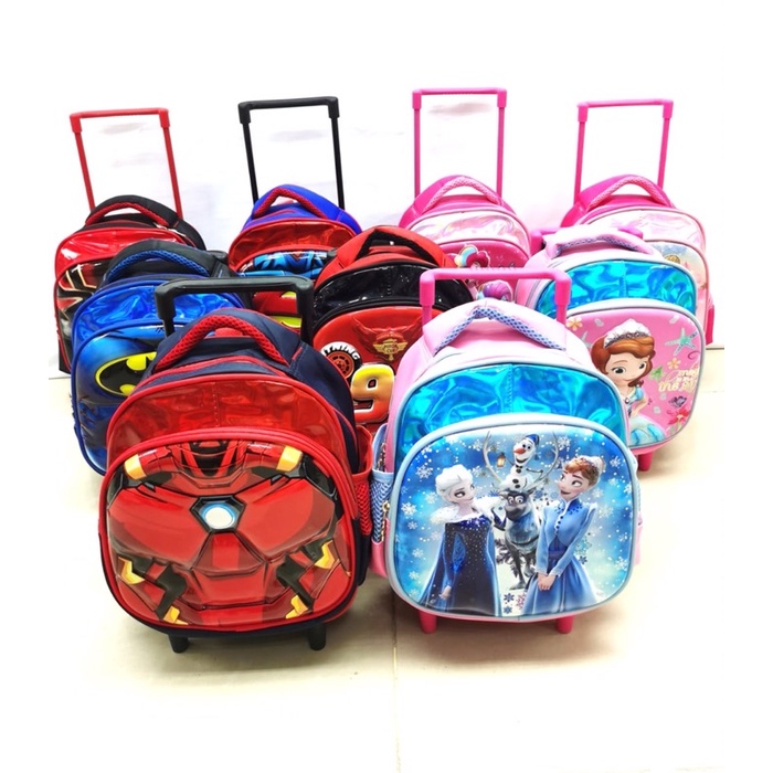 Trolley School Bag For Kids Kindergarten Preschool Girl Boy Troli Beg ...