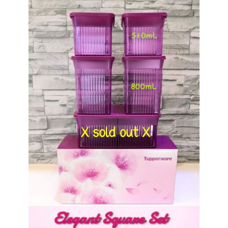 Elegant Square Set - Tupperware Brands@ | Shopee Malaysia