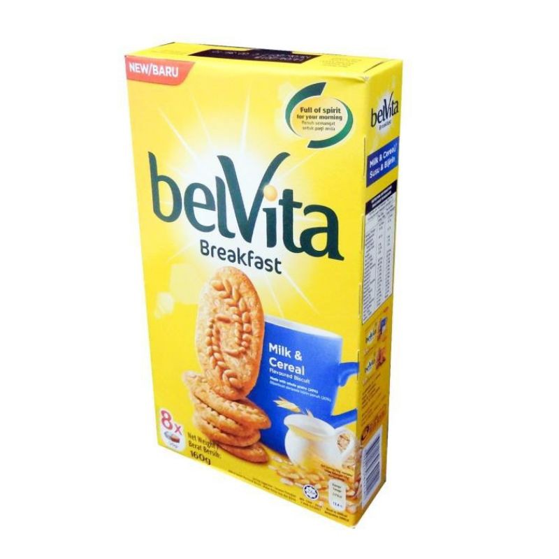 [Belvita] Milk & Cereal 160g (8 x 20g) | Shopee Malaysia