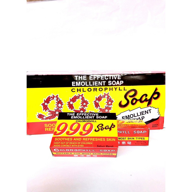 999 Chlorophyll Soap 90g X 12s (Sabun untuk Kulit Gatal) | Shopee Malaysia