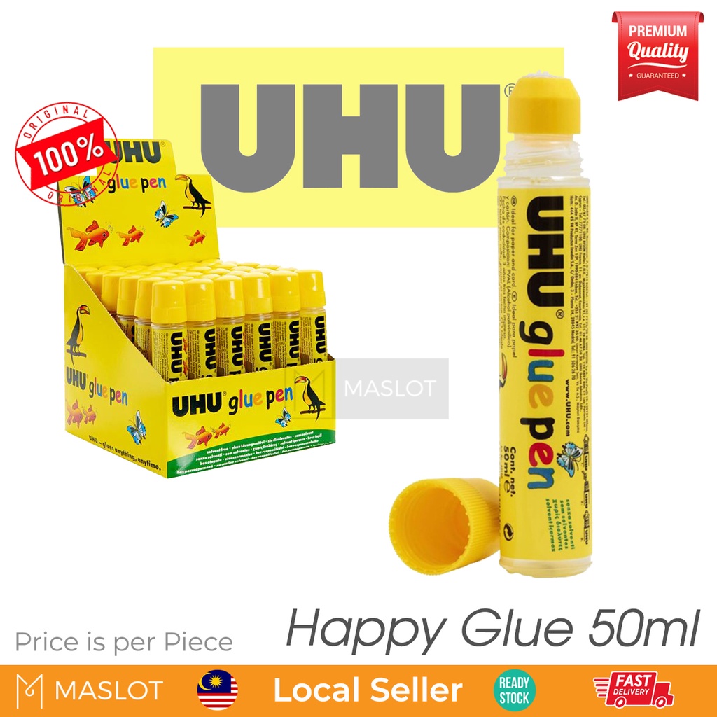 UHU Happy Glue Pen 50ML (Transparent Stationery Glue) | Shopee Malaysia