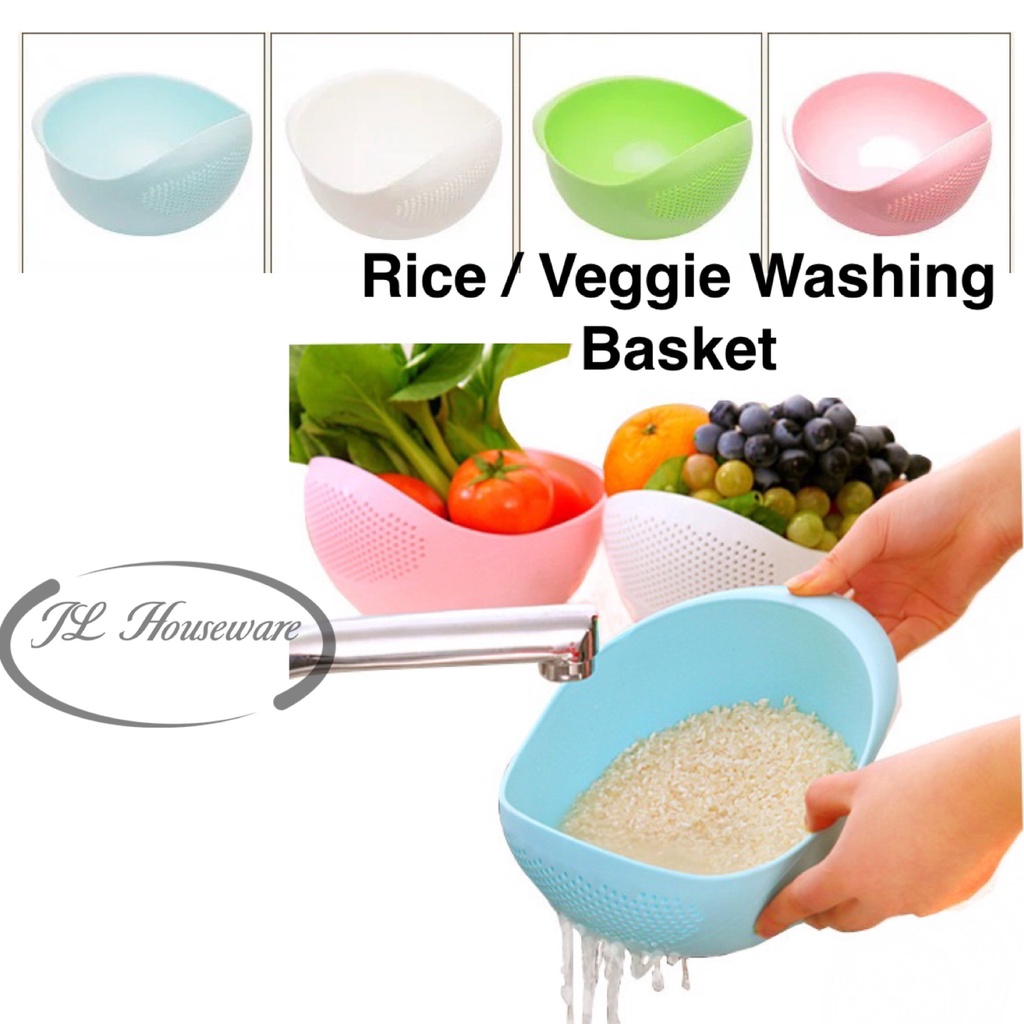 Vegetable Rice Grain Fruits Washing Basket Strainer Sieve Multi ...