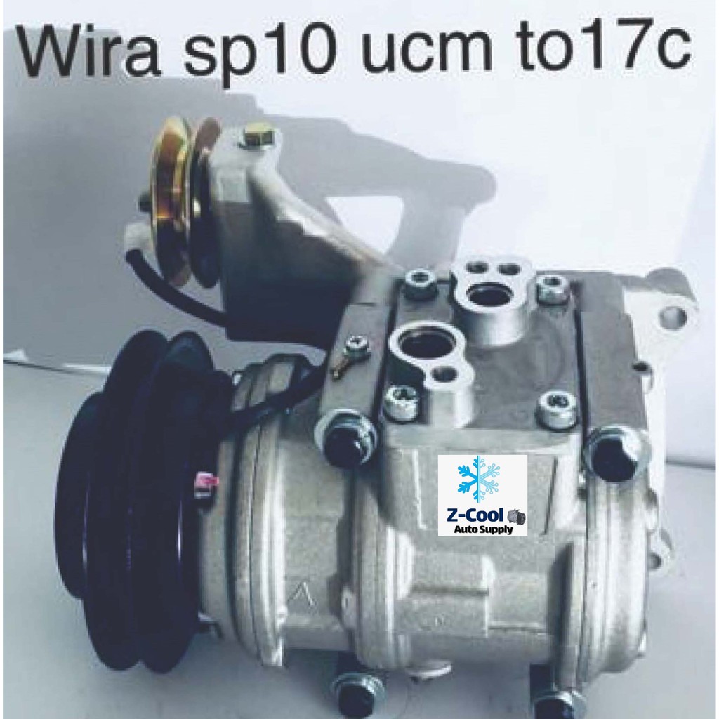 Aircond Compressor *Recond* 10PA17C Proton Wira / Iswara UCM SP10 System Modified to Denso ...