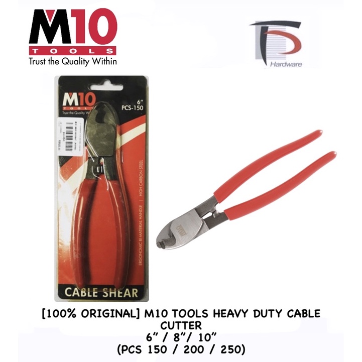 [100% ORIGINAL] M10 TOOLS HEAVY DUTY CABLE CUTTER 6"-150MM (PCS-150 ...