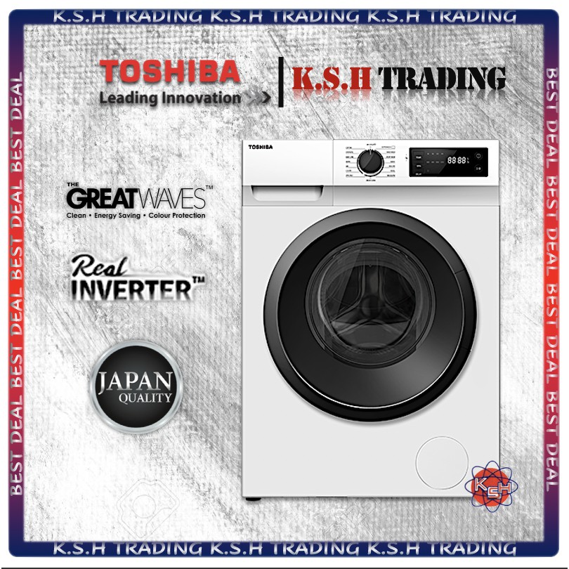 [K.S.H] - TOSHIBA 7.5KG//8.5KG//9.5KG FRONT LOADING WASHING MACHINE (TW-BH85S2M // TW-BH95S2M ...