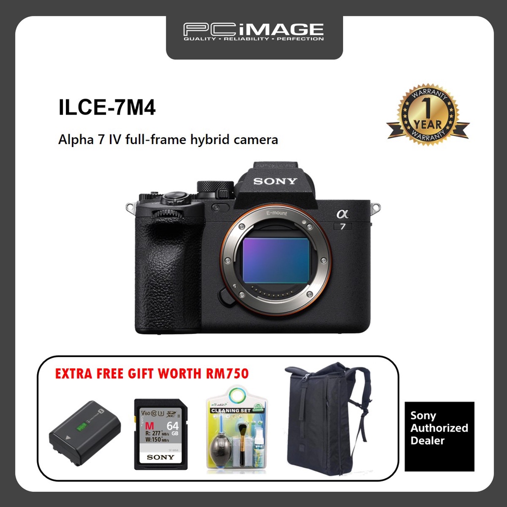 Sony ILCE-7M4 / ILCE-7M4K Alpha 7 IV full-frame hybrid camera - Body ...