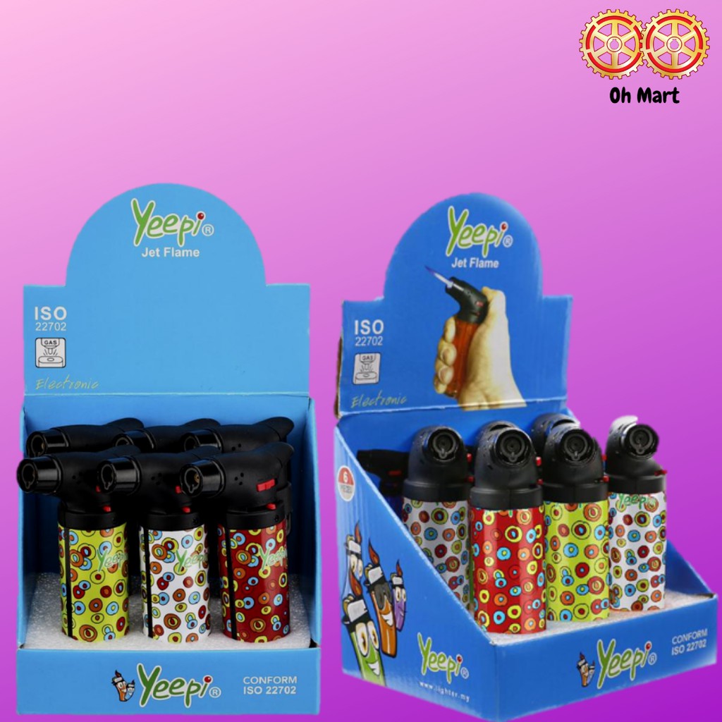 Yeepi Refillable Gas Lighter (Jet Flame) -6pcs | Shopee Malaysia