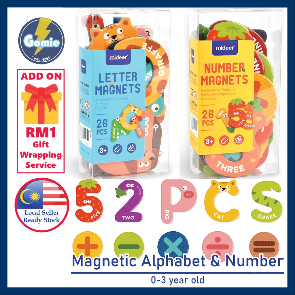 MIDEER [Magnetic Alphabet & Number] Magnets Montessori Educational ...