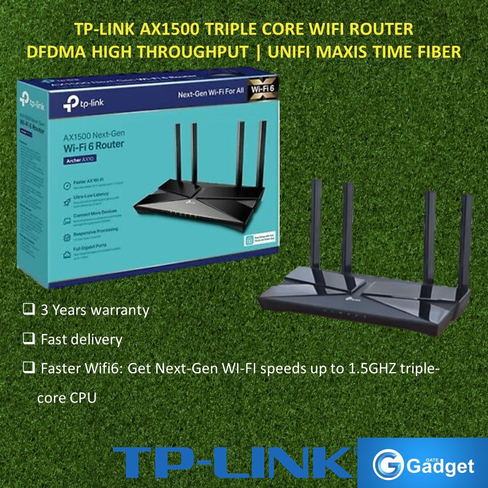 TP-LINK AX1500 TRIPLE CORE WIFI ROUTER DFDMA HIGH THROUGHPUT | UNIFI ...