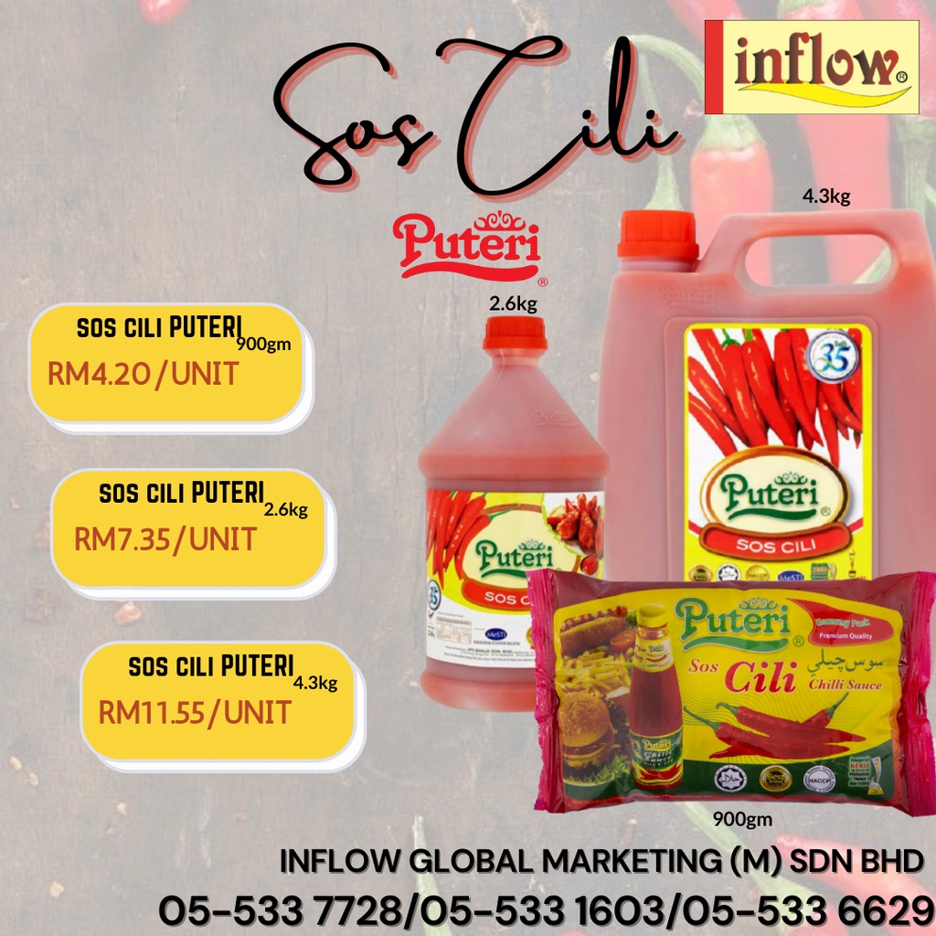 Sos Cili Puteri 900gm/2.6kg/4.3kg | Shopee Malaysia