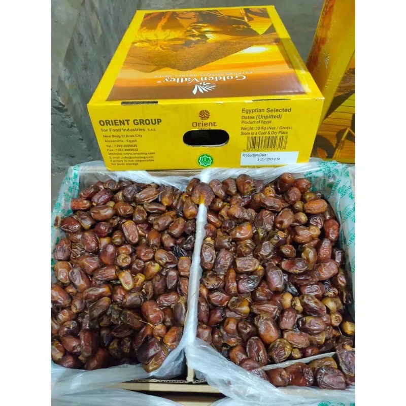 Egyptian Dates Golden Valley 5kg In 200gr Pack | Shopee Malaysia