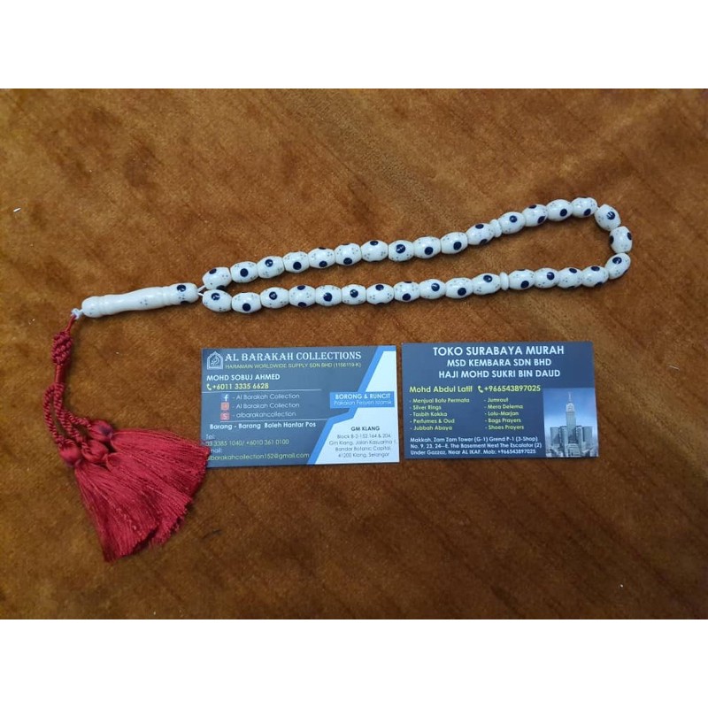 Tasbih Tulang Unta mix batu fairuz Original 33biji ( Free Shipping ...