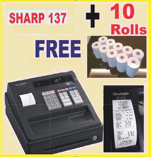 SHARP Cashier Cash Register XE-A137 ( Bk) (1 WARRANTY) | Shopee Malaysia