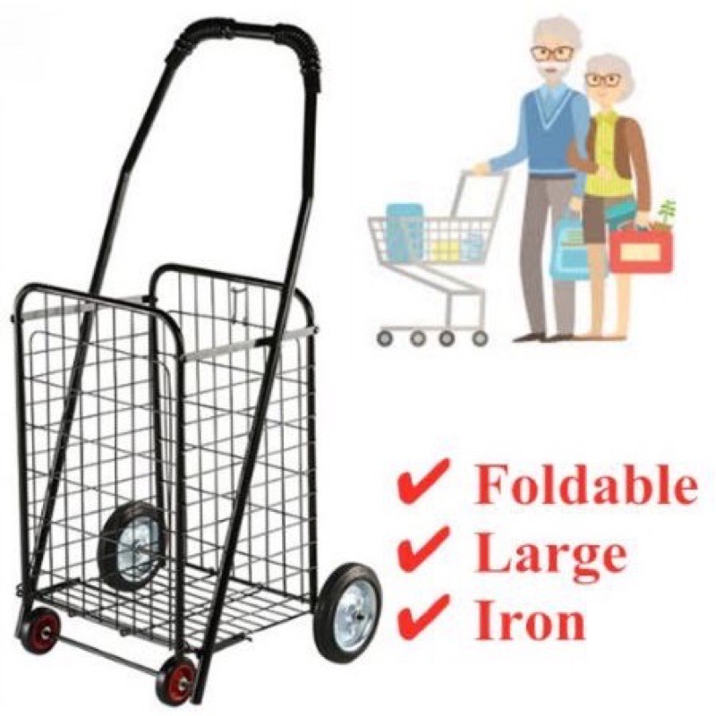 Market trolley multi cart shopping cart troli pasar troli bakul Troli ...
