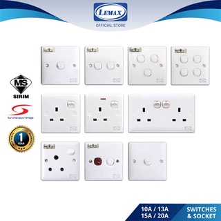 [SIRIM] LMX 13A 16A 15A 20A Wall Socket Aircond Switch Double Pole ...