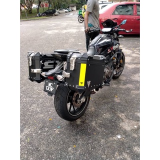YAMAHA MT07 FULL ALUMINIUM SIDE BOX HIGH QUALITY WATER PROOF 30LITER ...