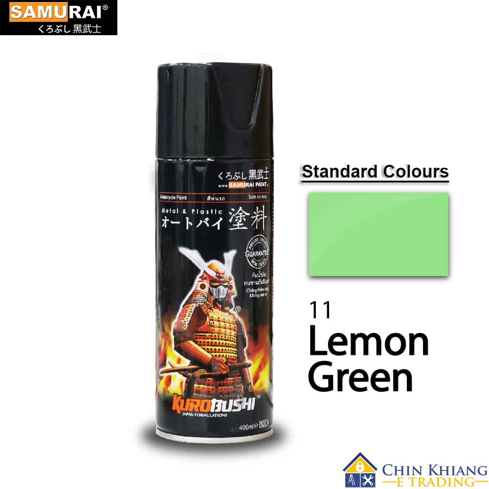 Samurai 11 Lemon Green Standard Spray Paint 400ml | Shopee Malaysia