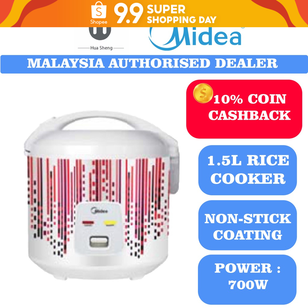 Midea Jar Rice Cooker 1.8L/1.0L MB-18YH/MR-CM1021/MR-CM1521 | Shopee ...