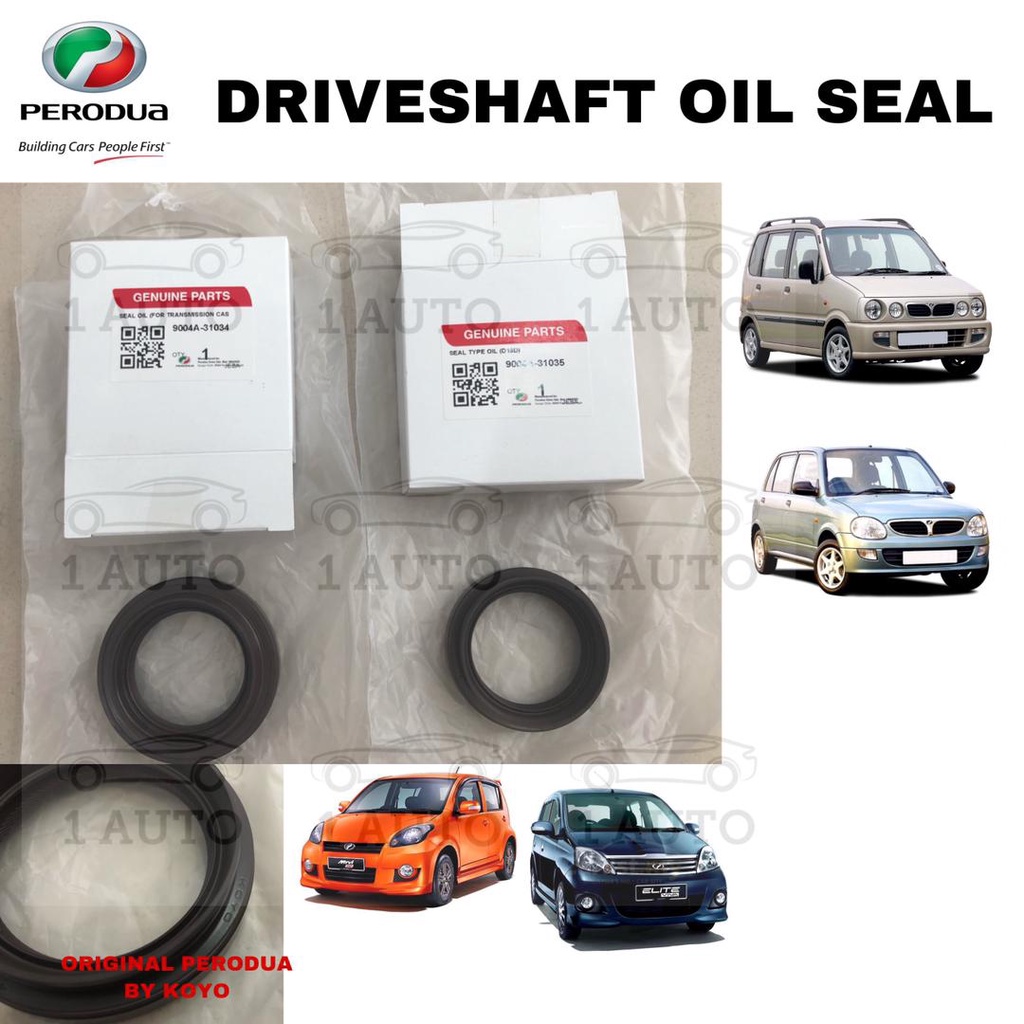 (ORIGINAL PERODUA PARTS) DRIVESHAFT OIL SEAL PERODUA VIVA KENARI KELISA ...