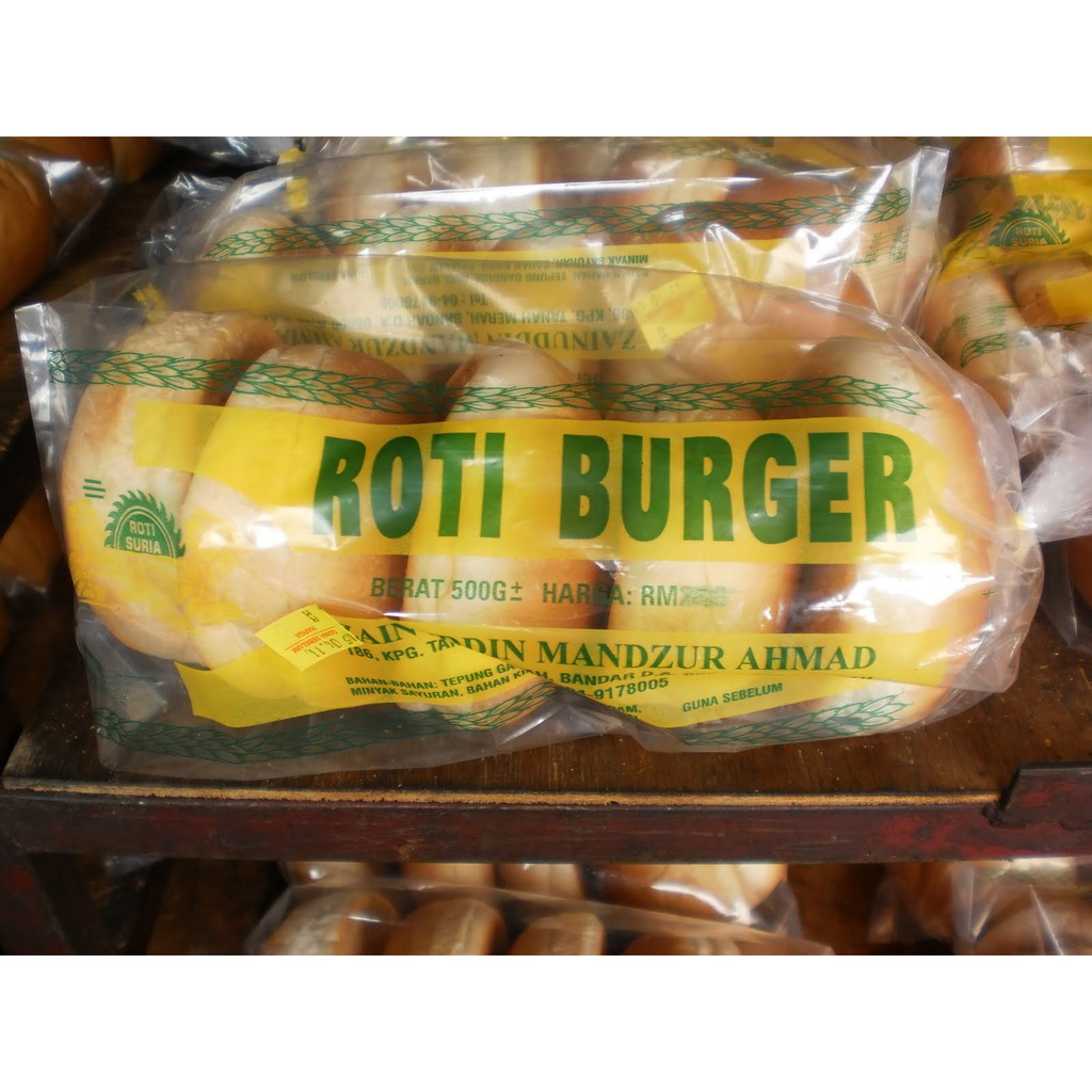 ROTI BURGER 1 PACK X 5 BIJI JENAMA SURIA [MUSLIM PRODUCT] | Shopee Malaysia