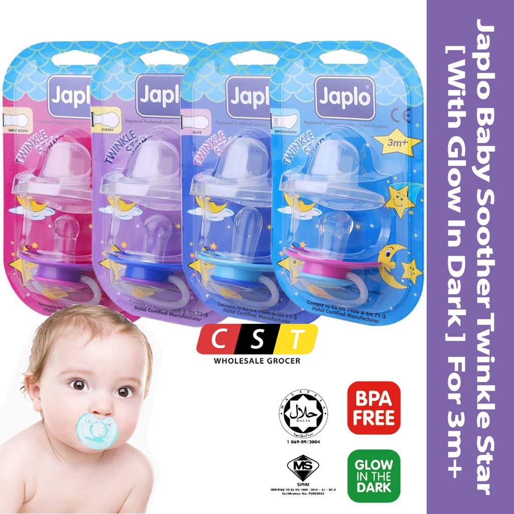 Japlo Baby Soother / Puting Bayi Twinkle Star [With Glow In Dark] For ...