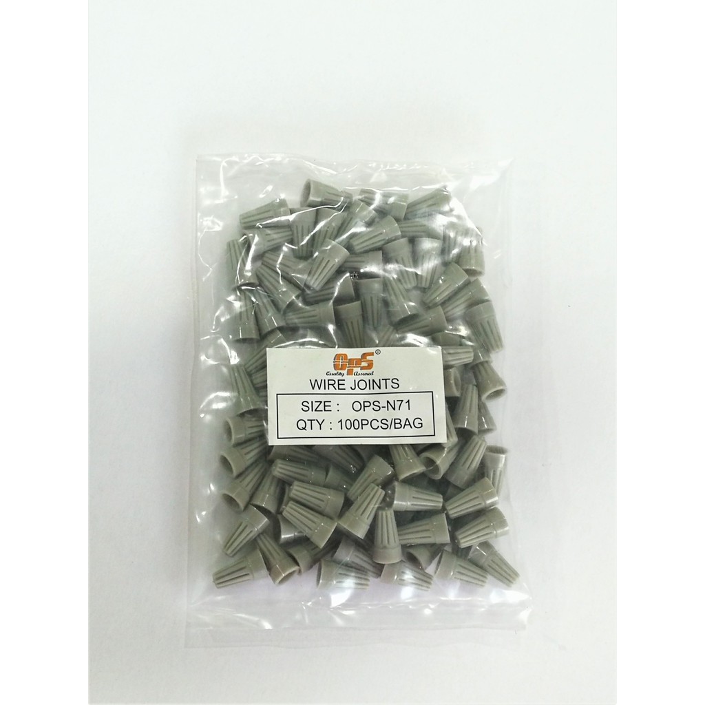OPS Plastic Wire Nut Connectors (Grey) | Shopee Malaysia