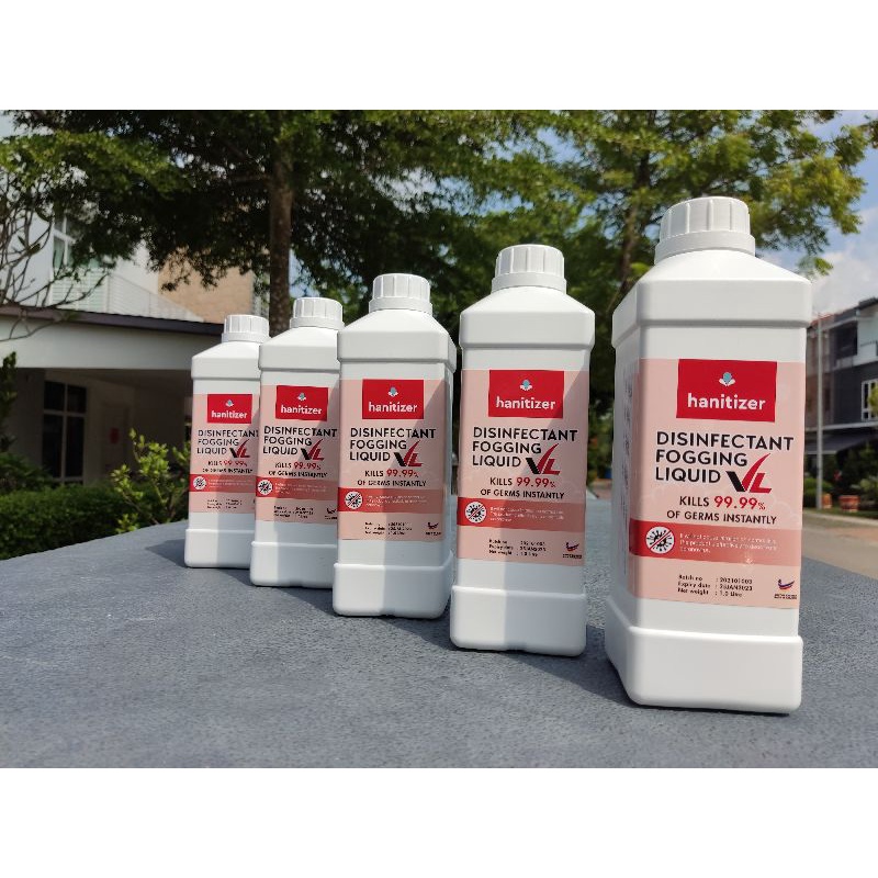 Hanitizer Disinfectant Fogging Liquid VL (1Liter) SGS tested | Shopee ...