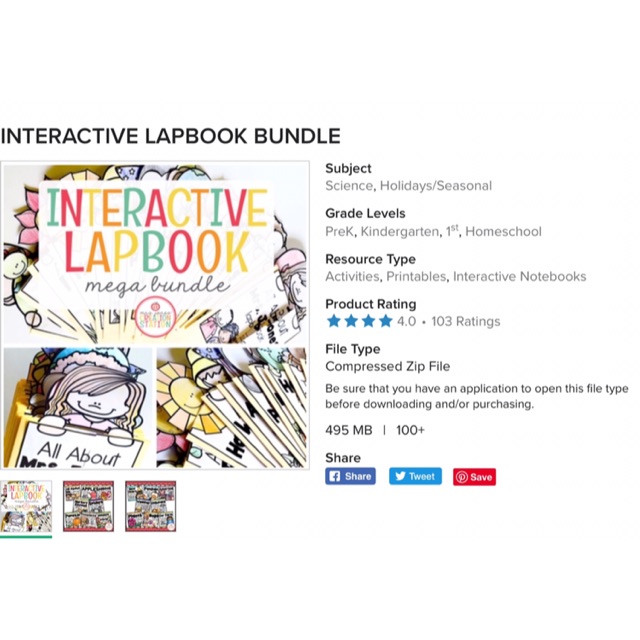 Printable *Interactive Lapbook Bundle | Shopee Malaysia