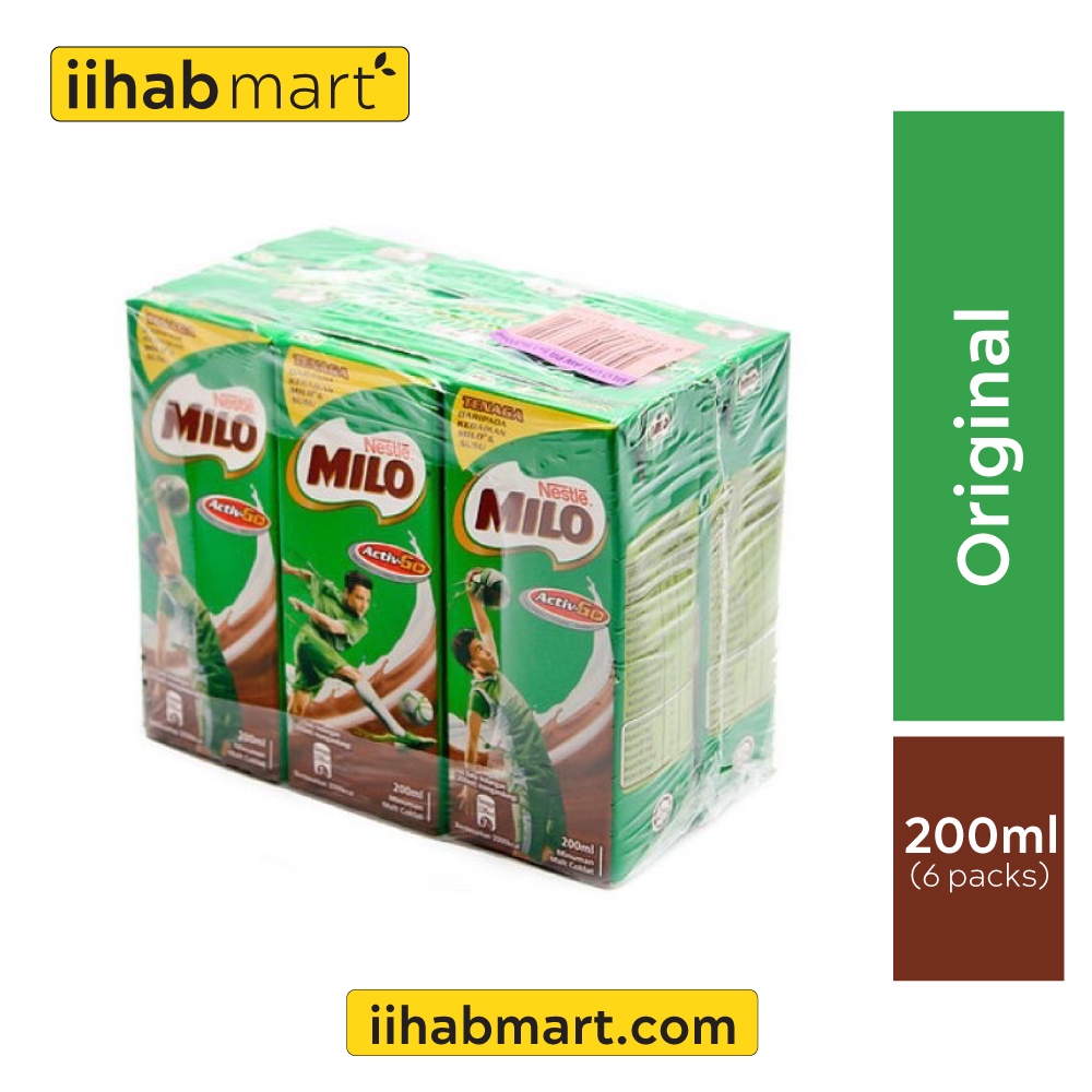 Nestle Milo UHT (200ml x 6packs) | Shopee Malaysia