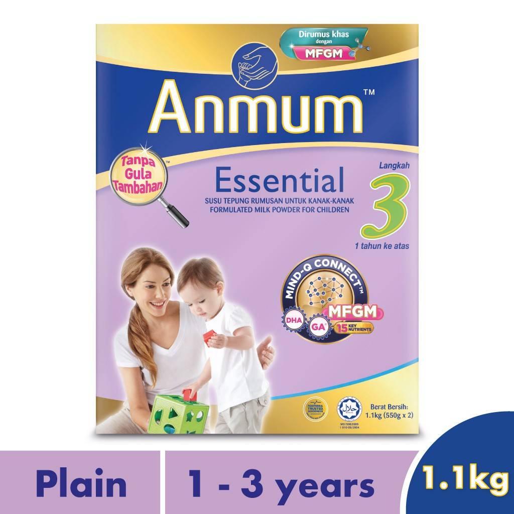 Anmum Essential Step 3 Original MFGM 1.1kg x 2 Pilihan Terbaik-SUSU ...
