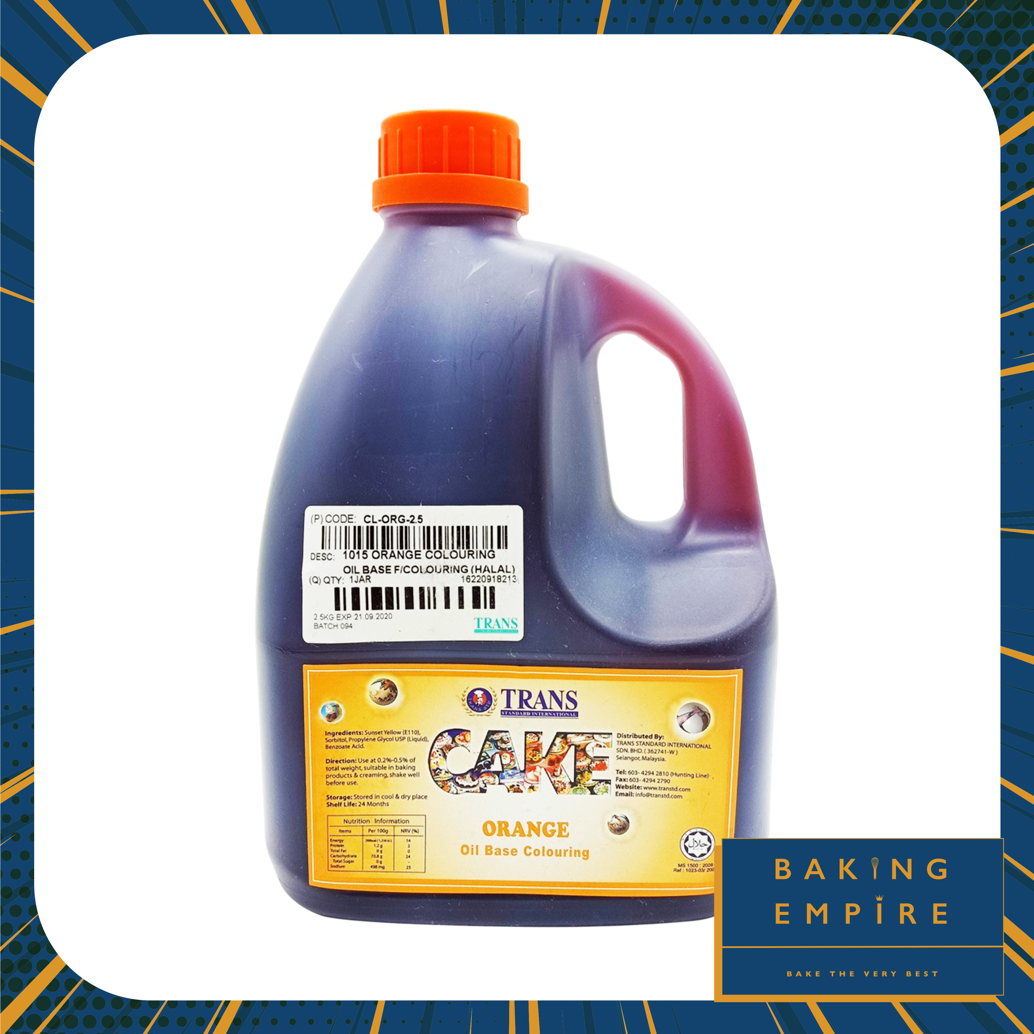 Trans Oil base food colouring 2.5kg | BeeCost