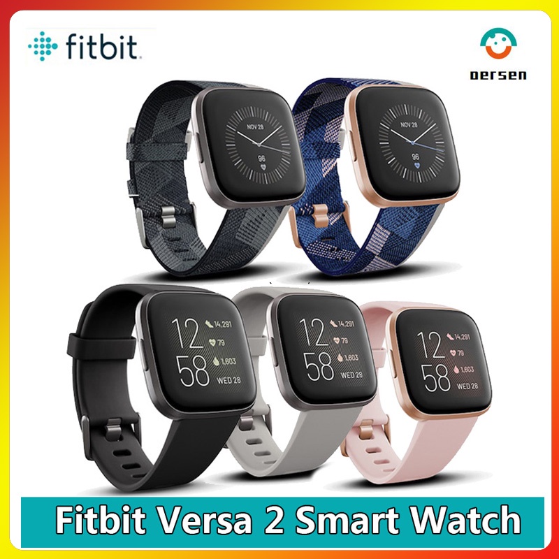 Fitbit Versa 2 Smart Watch Fitness Heart Rate Tracker Waterproof ...