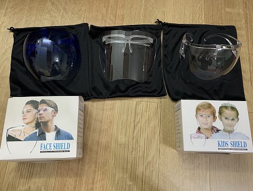 pouchs black bags for full face shield with eyeglass glasses half face ...