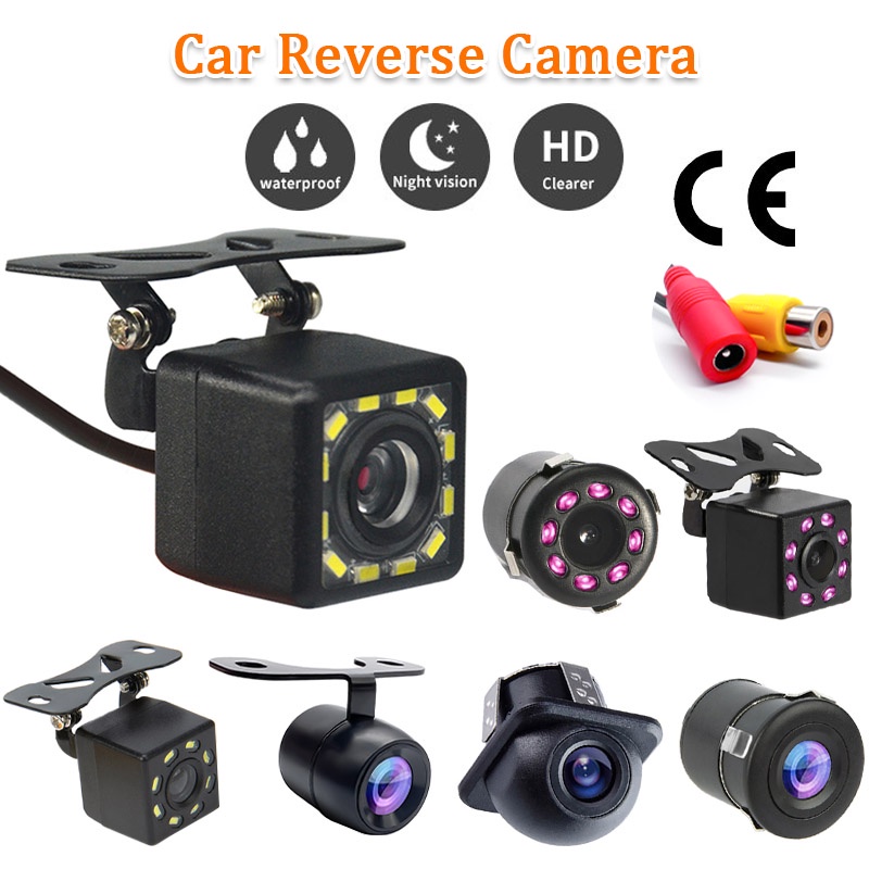Car Reverse Camera 4 LED 8 LED Cap Butteryfly 170 Degree HD Night ...
