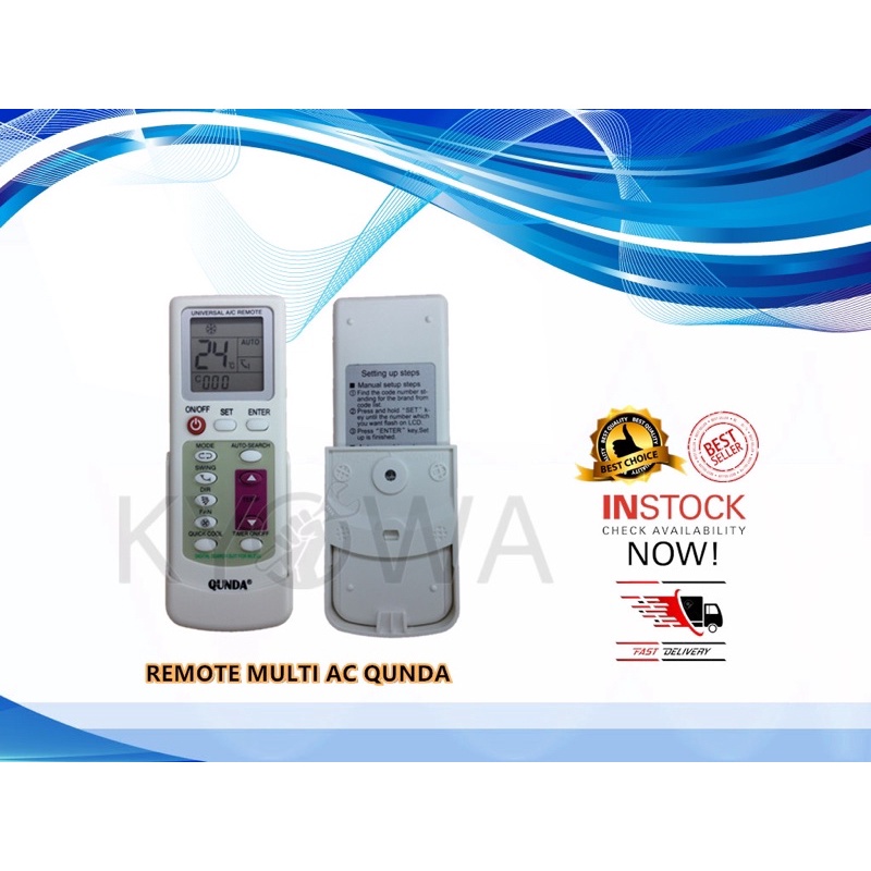 QUNDA Universal Aircon Remote Control KT-109 II | Shopee Malaysia