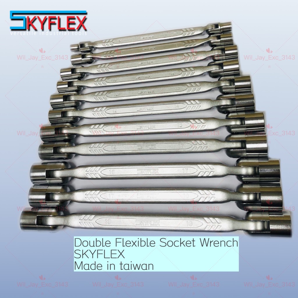 SKYFLEX SDFSW DOUBLE FLEXIBLE SOCKET WRNECH 12 POINT(12PT) SINGLE SIZE ...