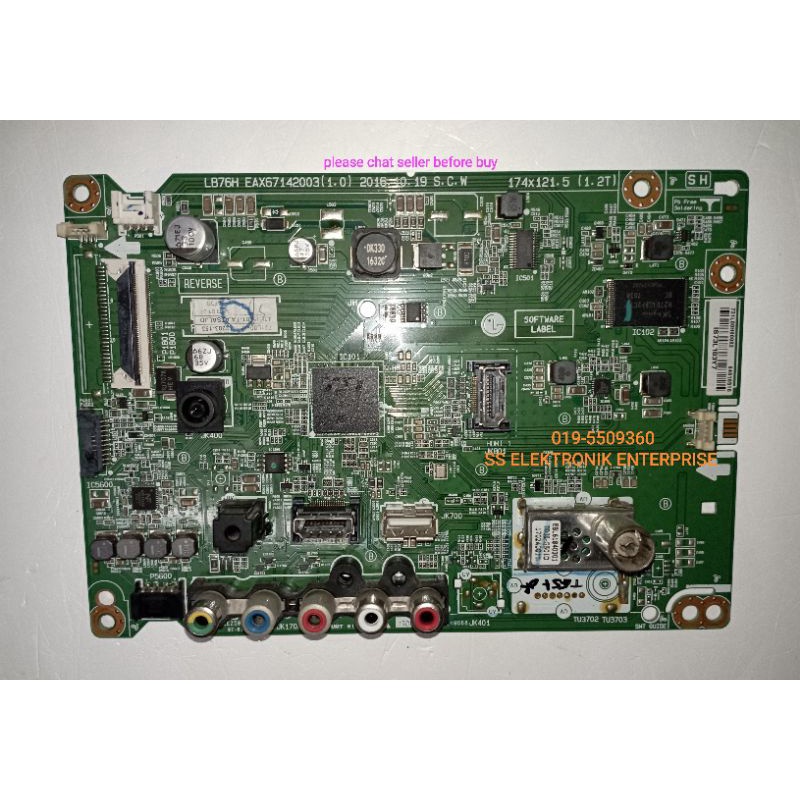 LG 43LJ510T/EAX67142003/MAIN/BOARD | Shopee Malaysia