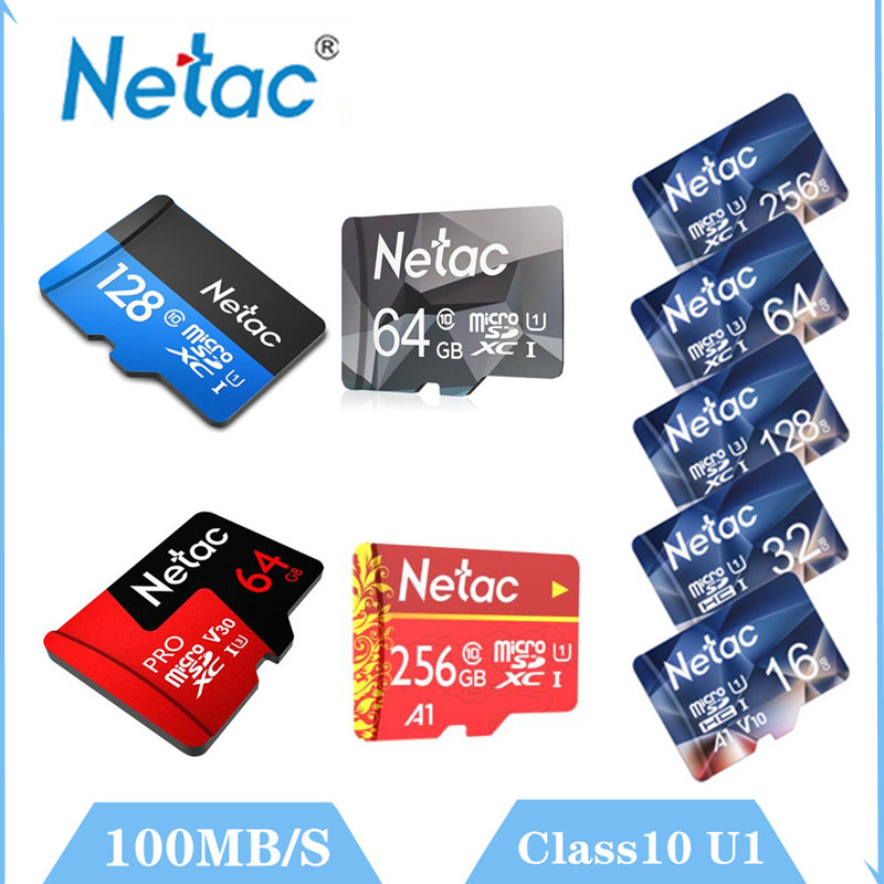 Netac Memory Card Micro SD 128GB 100MB/S 64GB TF Flash Card Class10 U1 ...